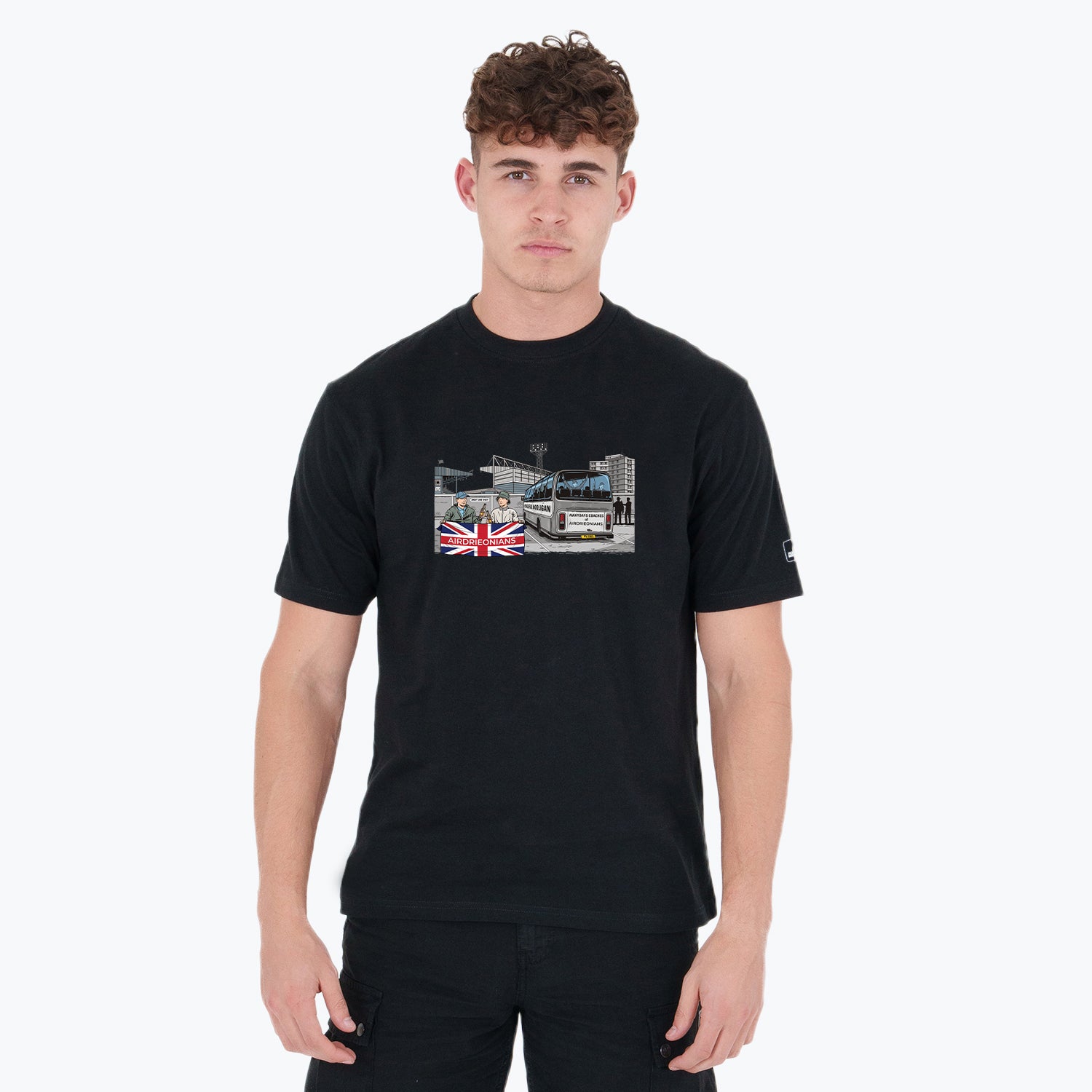 Airdrieonians Awaydays T-Shirt Black